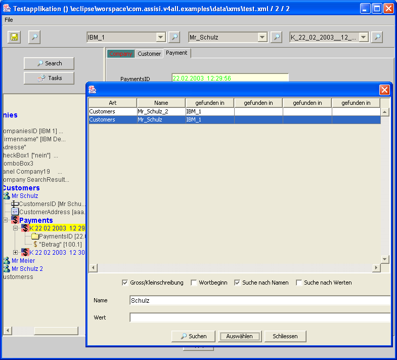 V4All Gui Designer for Eclipse Screenshots